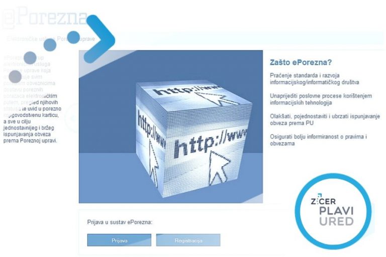Usluga ePorezna – Plavi ured